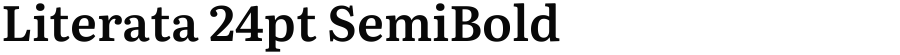 Literata 24pt SemiBold - 字阁网