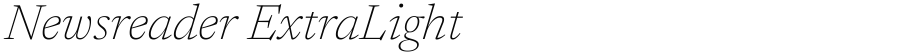 Newsreader ExtraLight - 字阁网