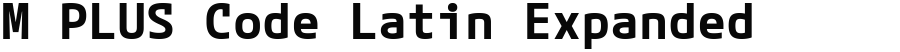M PLUS Code Latin Expanded - 字阁网