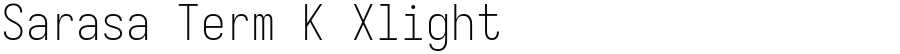 Sarasa Term K Xlight - 字阁网