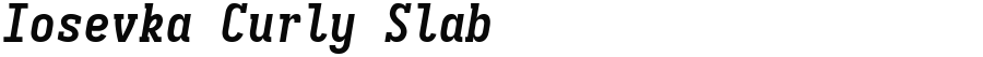 Iosevka Curly Slab - 字阁网
