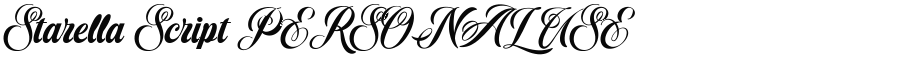 Starella Script PERSONAL USE - 字阁网